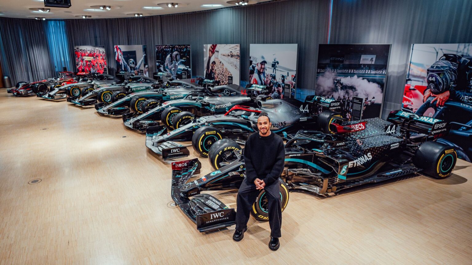 Lewis Hamilton’s Winning Formula One Racecars Are On Display Together ...