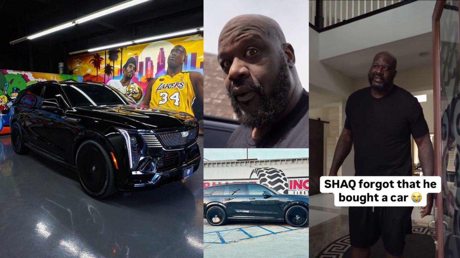 Shaq Forgot He Bought A Customized All-Electric Cadillac Escalade IQ ...