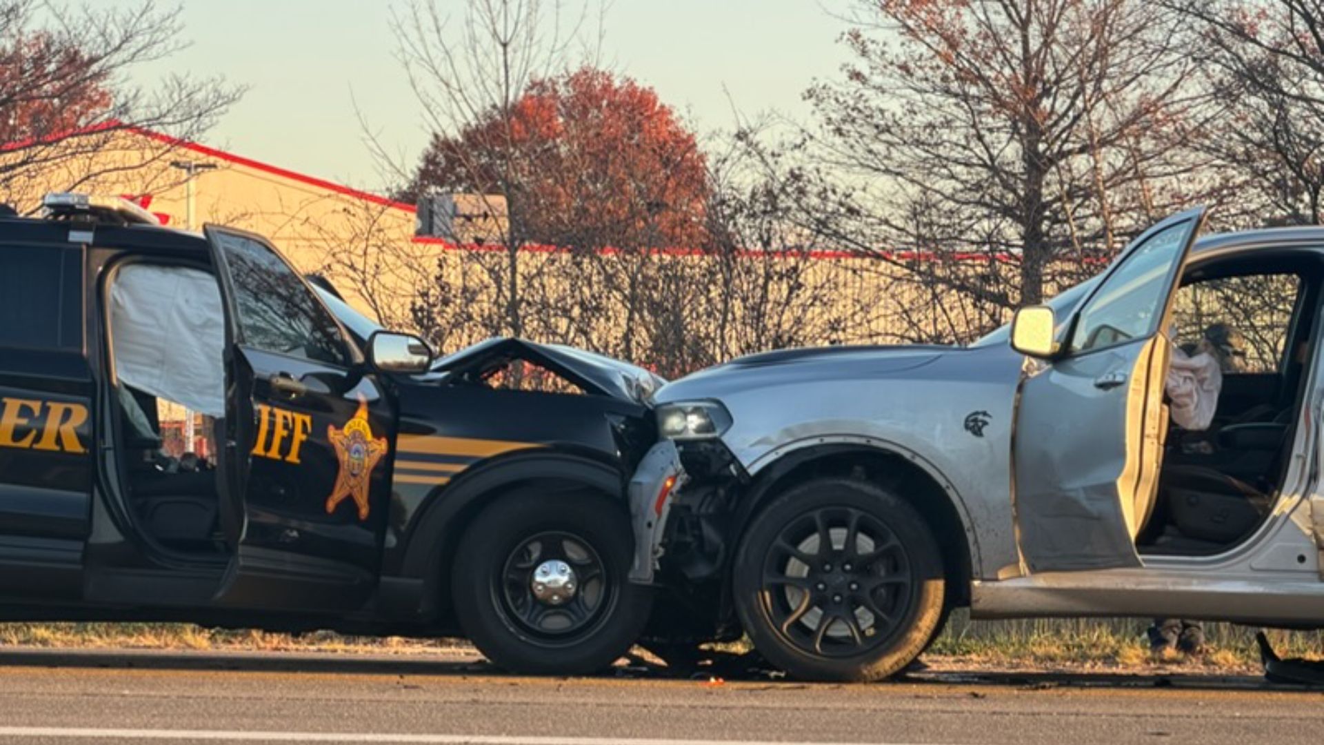 Police Chase of Stolen Muscle Cars Ends in Crashes of Hellcat and ...