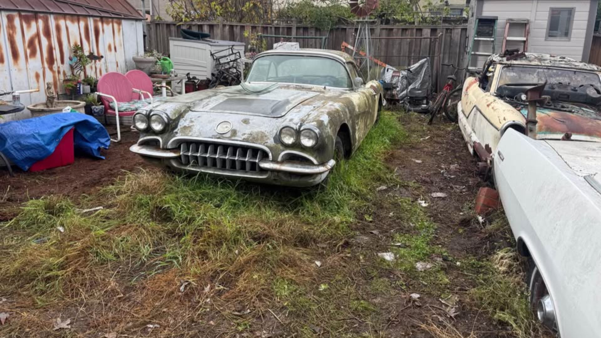 Weathered 1958 Corvette Convertible Listed For Under $35,000 - Backfire ...